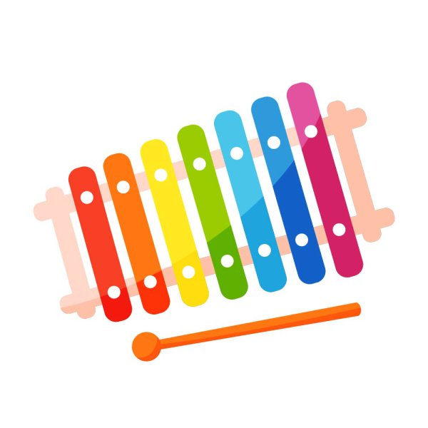 Free Vector Multicolor Xylophone PNG - freepng