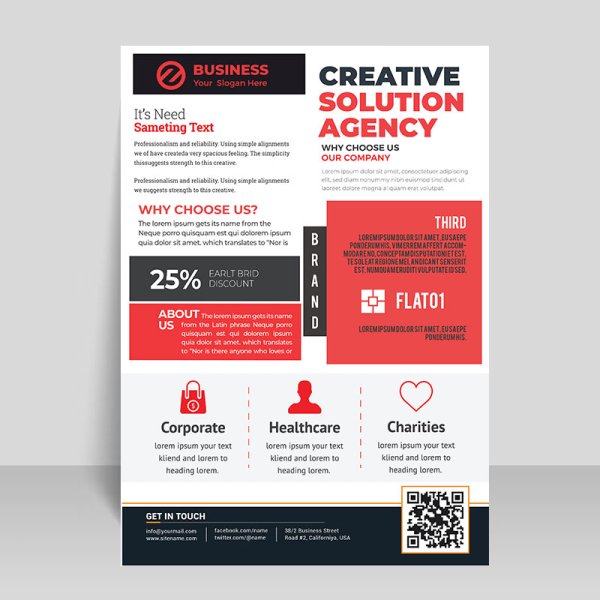 Business informational flyer - freepng