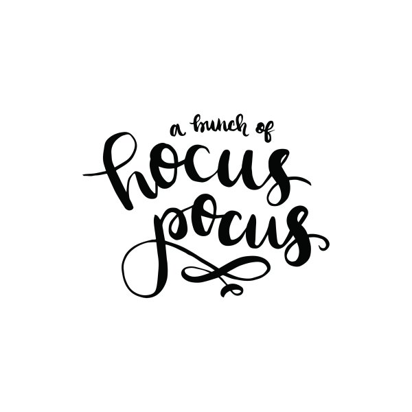 A bunch of hocus pocus calligraphy - freepng