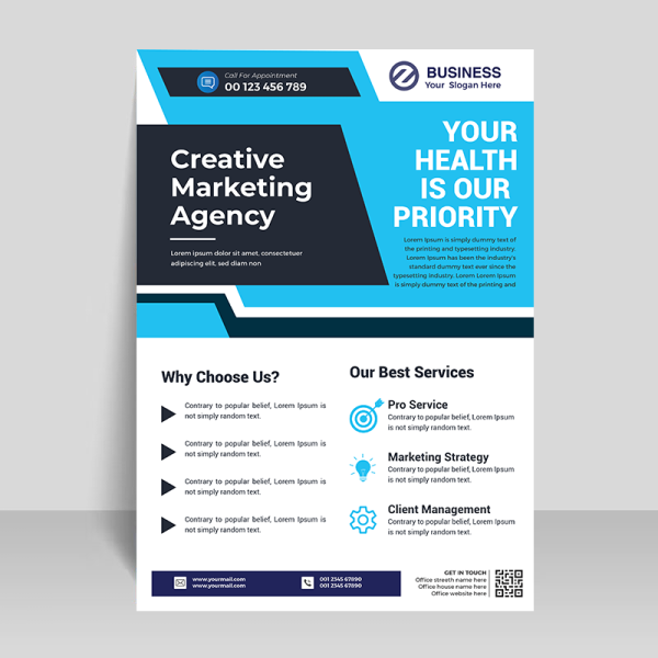 professional modern digital flyer template - freepng