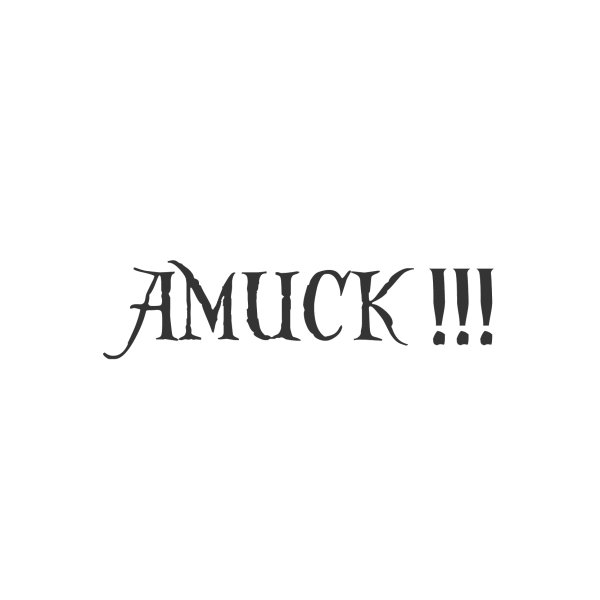 Amuck text PNG vector - freepng