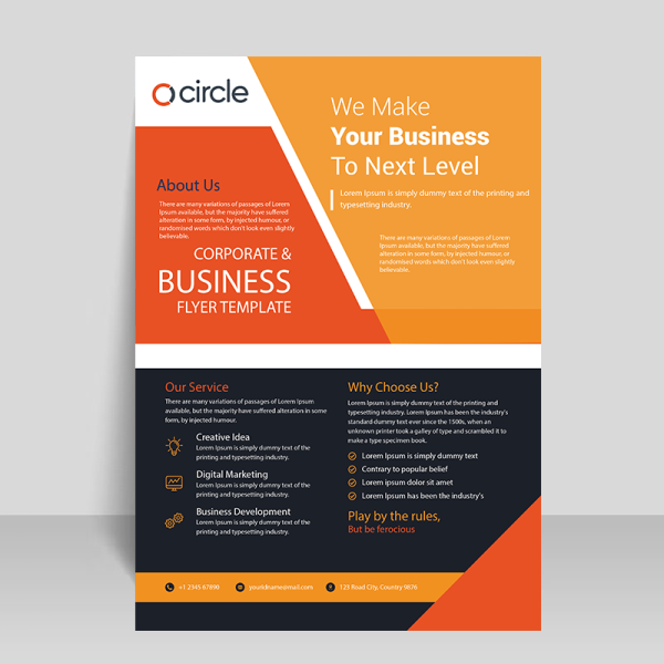 Yellow abstract concept poster design - freepng