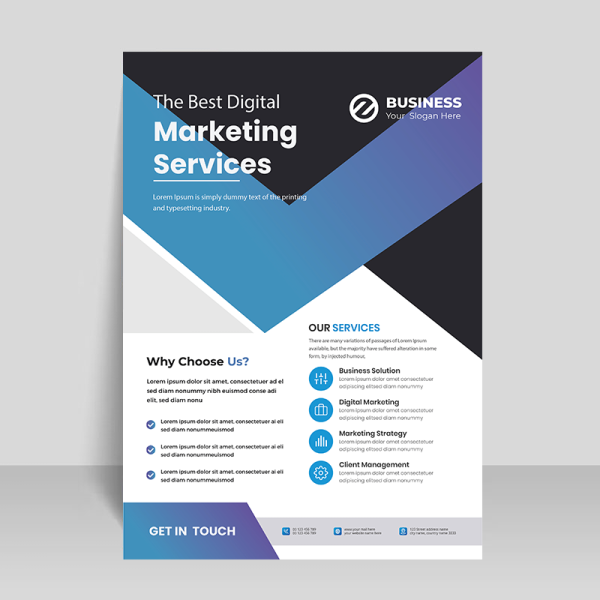 Abstract blue purple vector design template - freepng