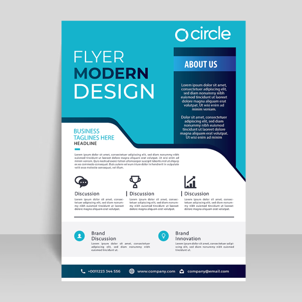 Info flyer brochure vector template - freepng