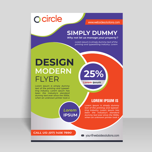 Promotional leaflet design vector ready to print - freepng
