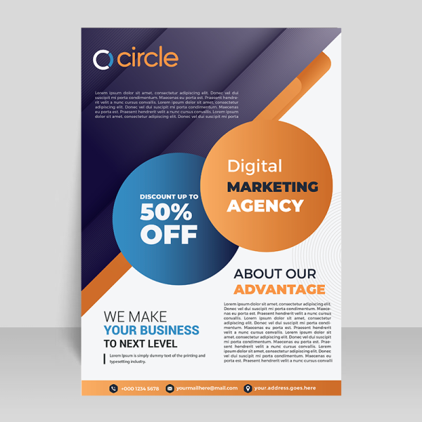 Free vector ad template flyer for promotional marketing - freepng