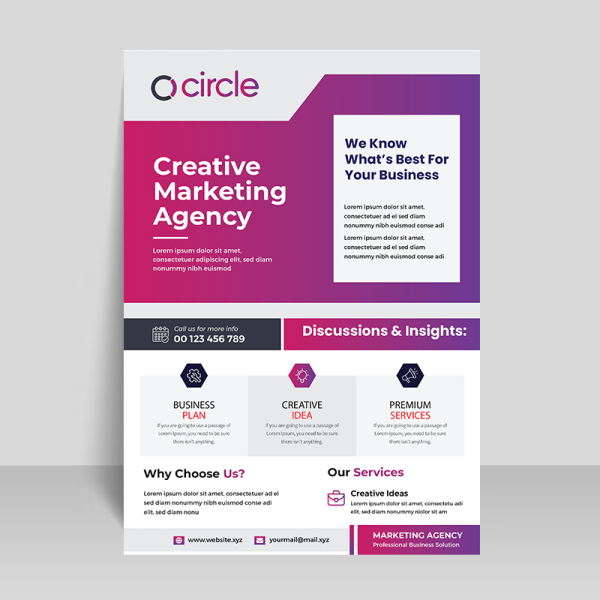 Aesthetic sophisticated flyer template for free - freepng