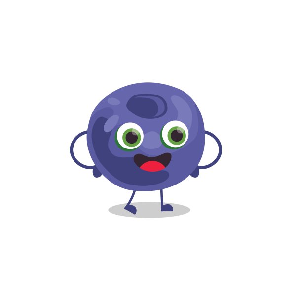 Cute berry mascot illustration cartoon vector png - freepng