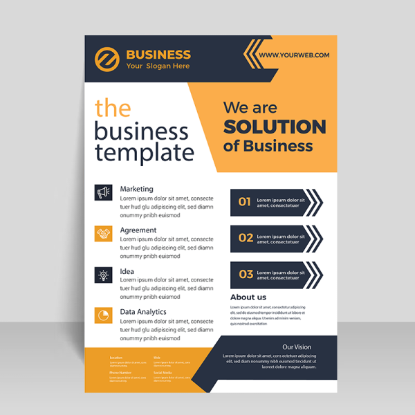 Yellow black vector template - freepng