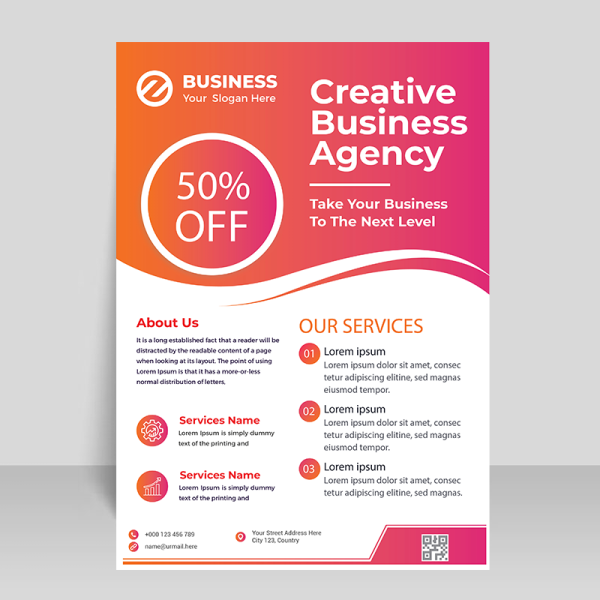 Pink abstract vector leaflet - freepng