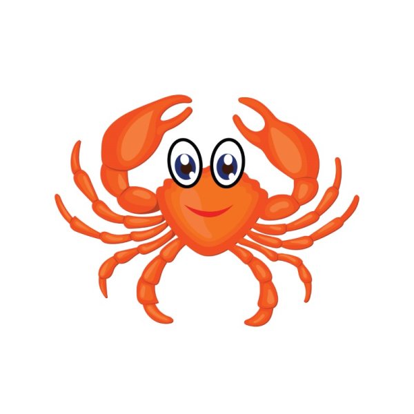 Crab cartoon sea animals vector - freepng