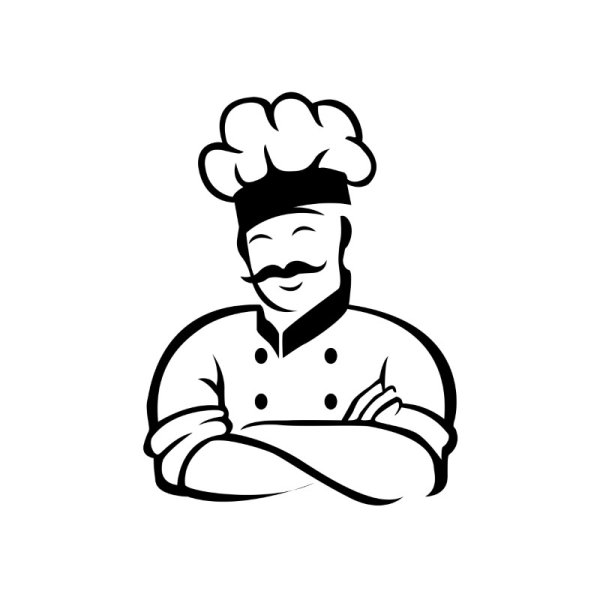 Free vector hand drawn abstract chef design png - freepng