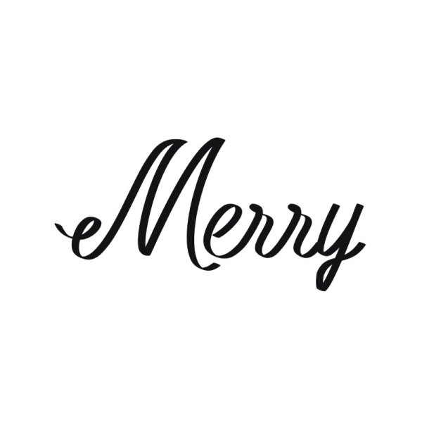 Free vector merry typography png - freepng
