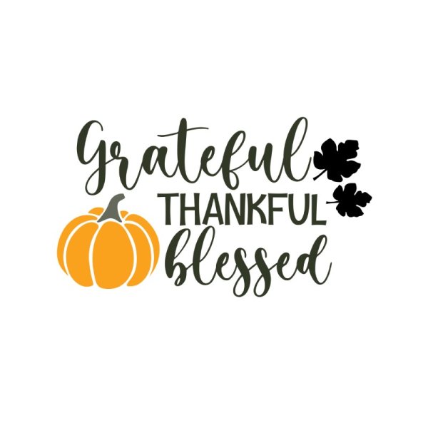 Grateful thankful blessed fall vector artwork design - freepng