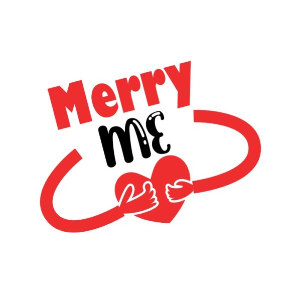 Marry me cute text vector - freepng
