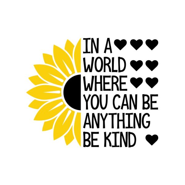 Motivational quote with sunflower design free vector for cards png ...