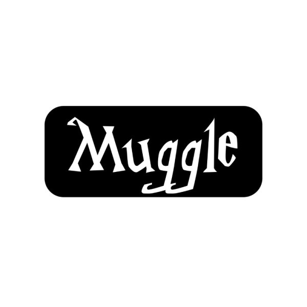 Muggle typography sticker harry potter - freepng