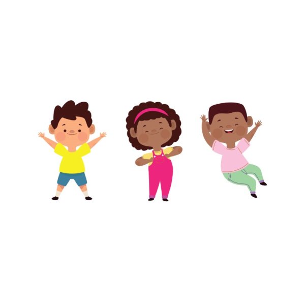 Cute kids png dancing children illustration flat style vector - freepng