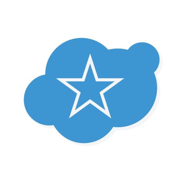 Star outline png cloud blue digital server - freepng