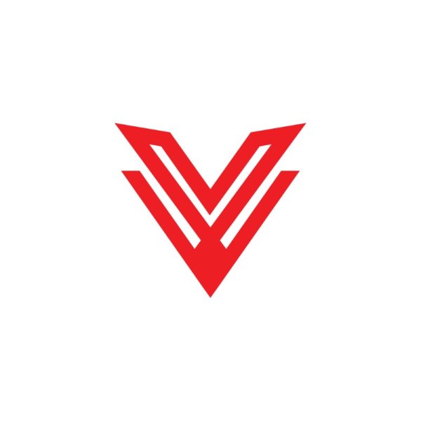 V Letter Abstract Icon PNG Red Vectr Symbol - freepng