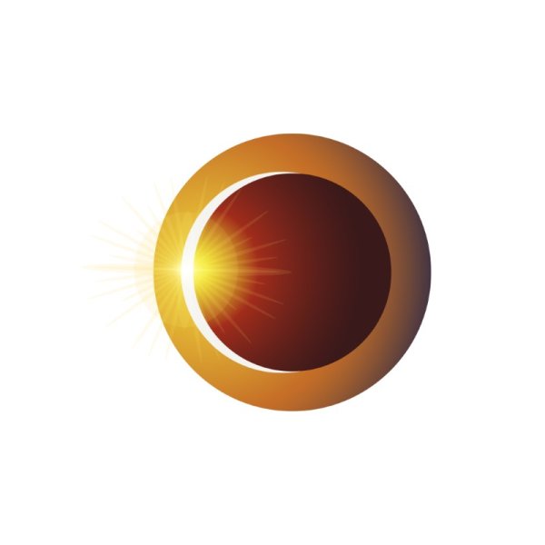 Eclipse PNG Sunrays Moon Eclipste Vector - freepng