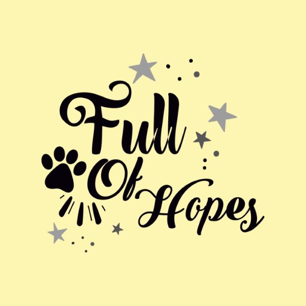 Vector Full Of Hopes Lettering Quote Poster - freepng