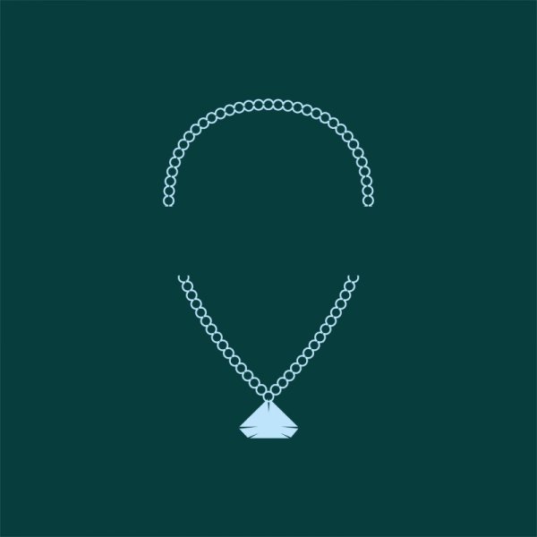 Diamond Necklace PNG Blue Jewelry Icon Vector - freepng
