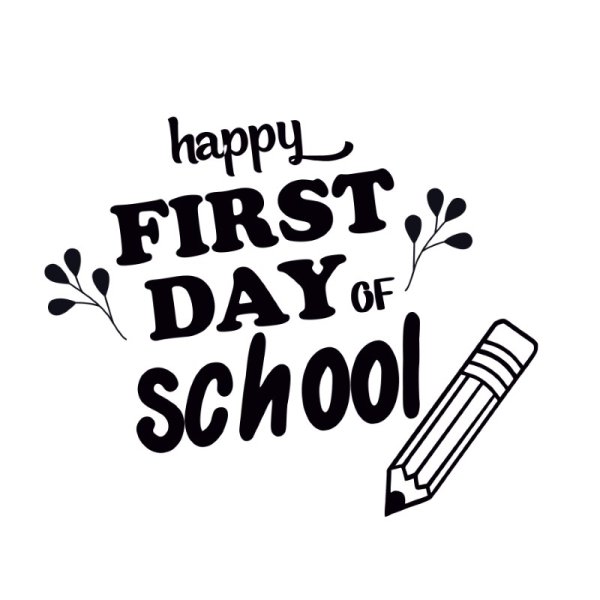 Free Vector Happy First Day Of School T Shirt Design - freepng