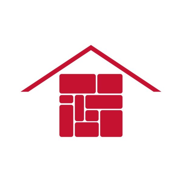Bricks Icon PNG Red Color Brick House Vector With Roof - freepng