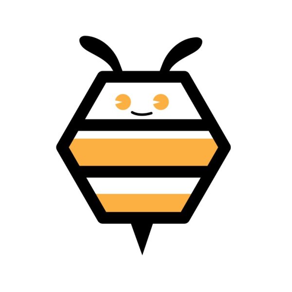 Cute Bee PNG Bee Hive Heagon Shape Bee Design Vector - freepng