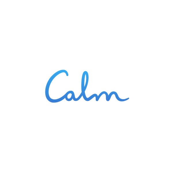 Calm Logo Vector Png | Minimalist Calm wordmark | Blue gradient ...