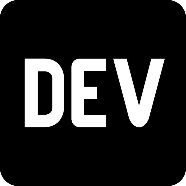 DEV Community logo vector PNG | Minimal monogram wordmark for ...