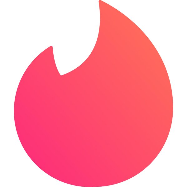 Tinder Logo Vector PNG | Modern Flame Heart Icon | Minimalist Dating ...