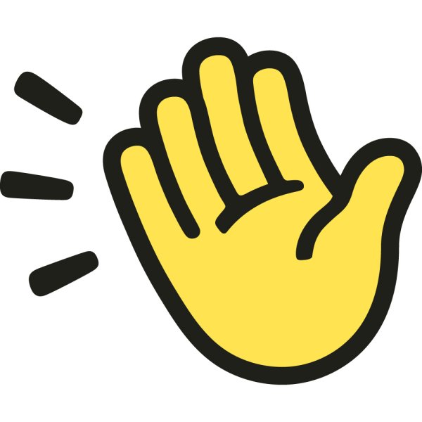 Clubhouse Social App Logo Vector PNG | Clubhouse Yellow Waving Hand ...