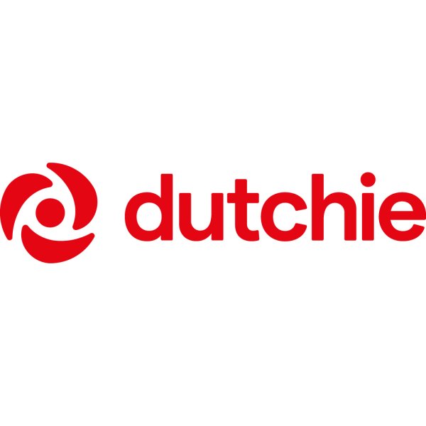 Dutchie logo vector PNG | Bold red Dutchie wordmark | Modern circular ...